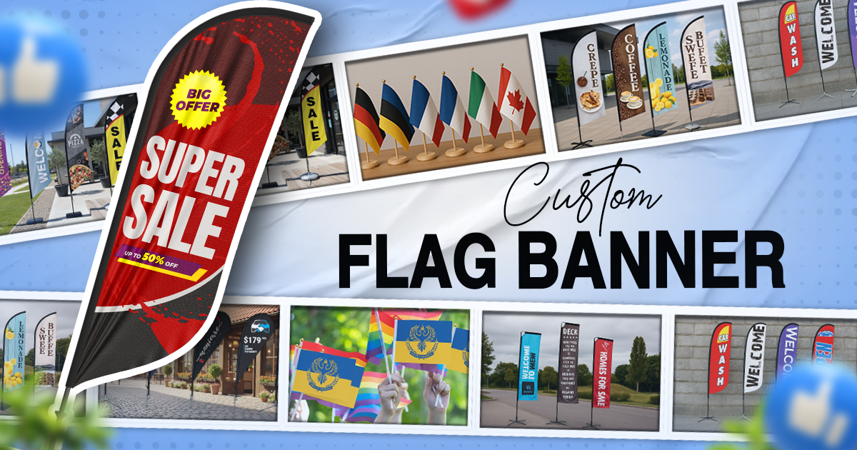 Cheap Custom Flags Printing Singapore | Rafflestag