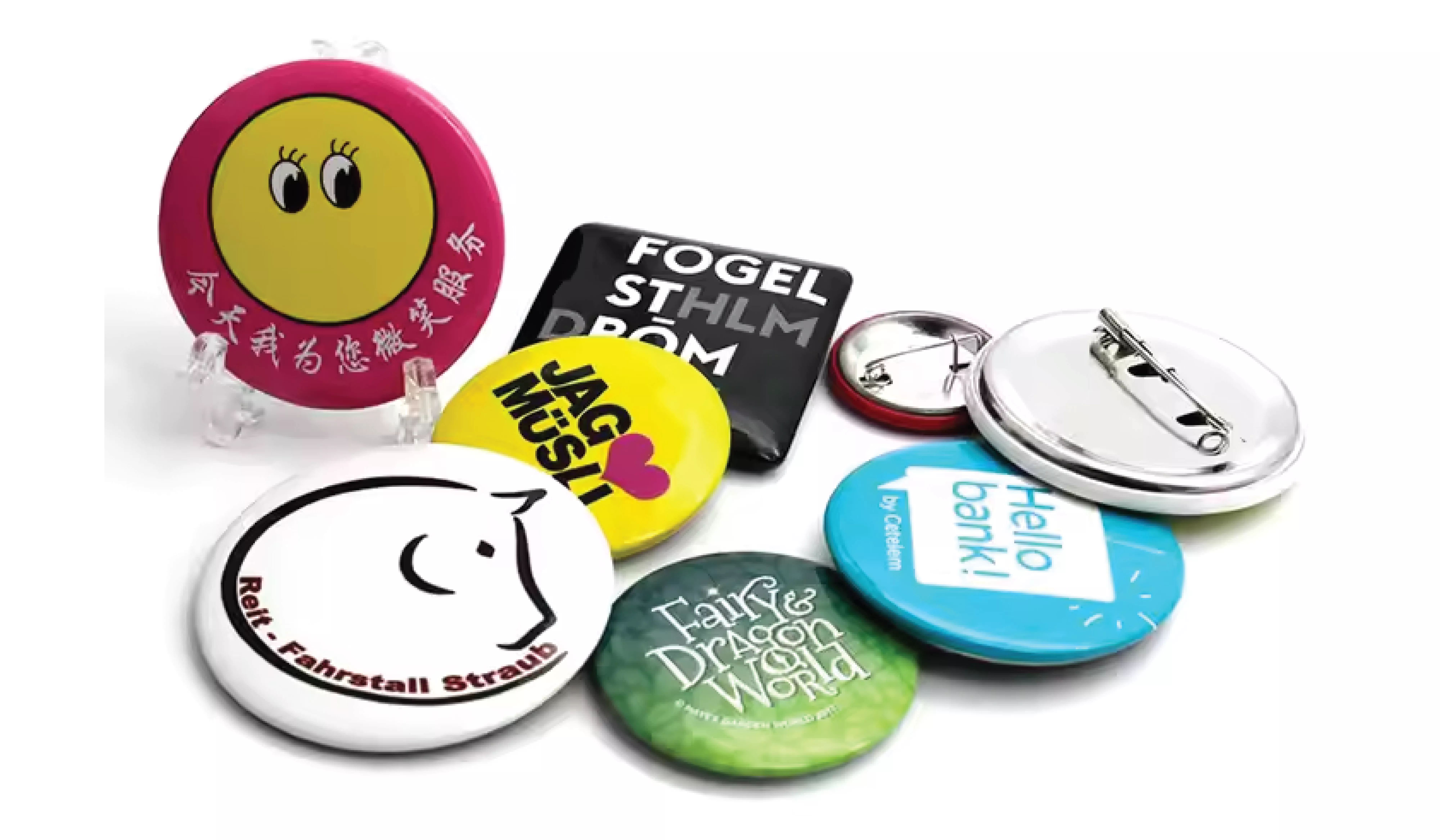 Custom Button Badge Printing Singapore – Badges with Logo