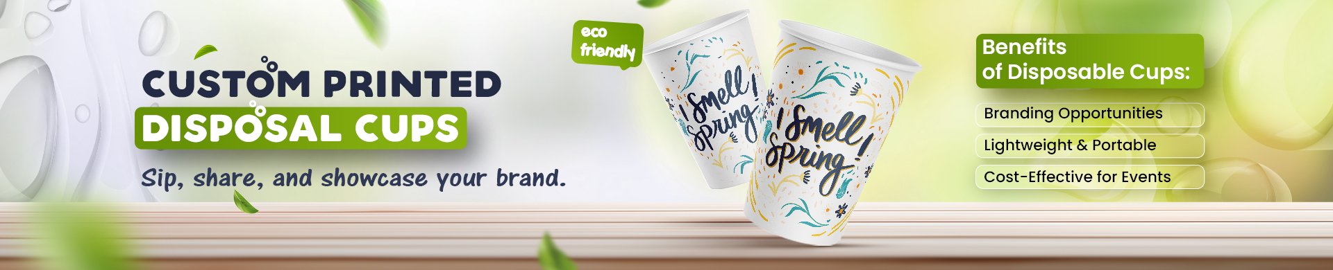 Custom Printed Disposable Cups with Lids Supplier Malaysia