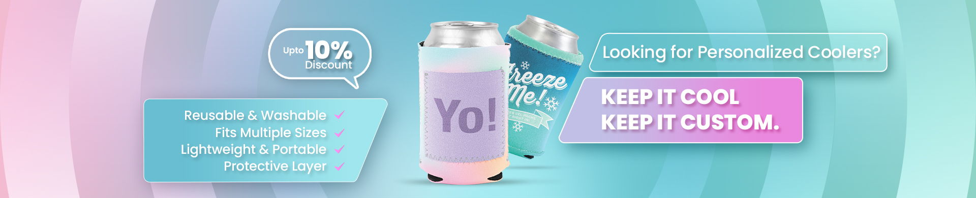 Custom Printed Koozies Malaysia – Personalized with Logo